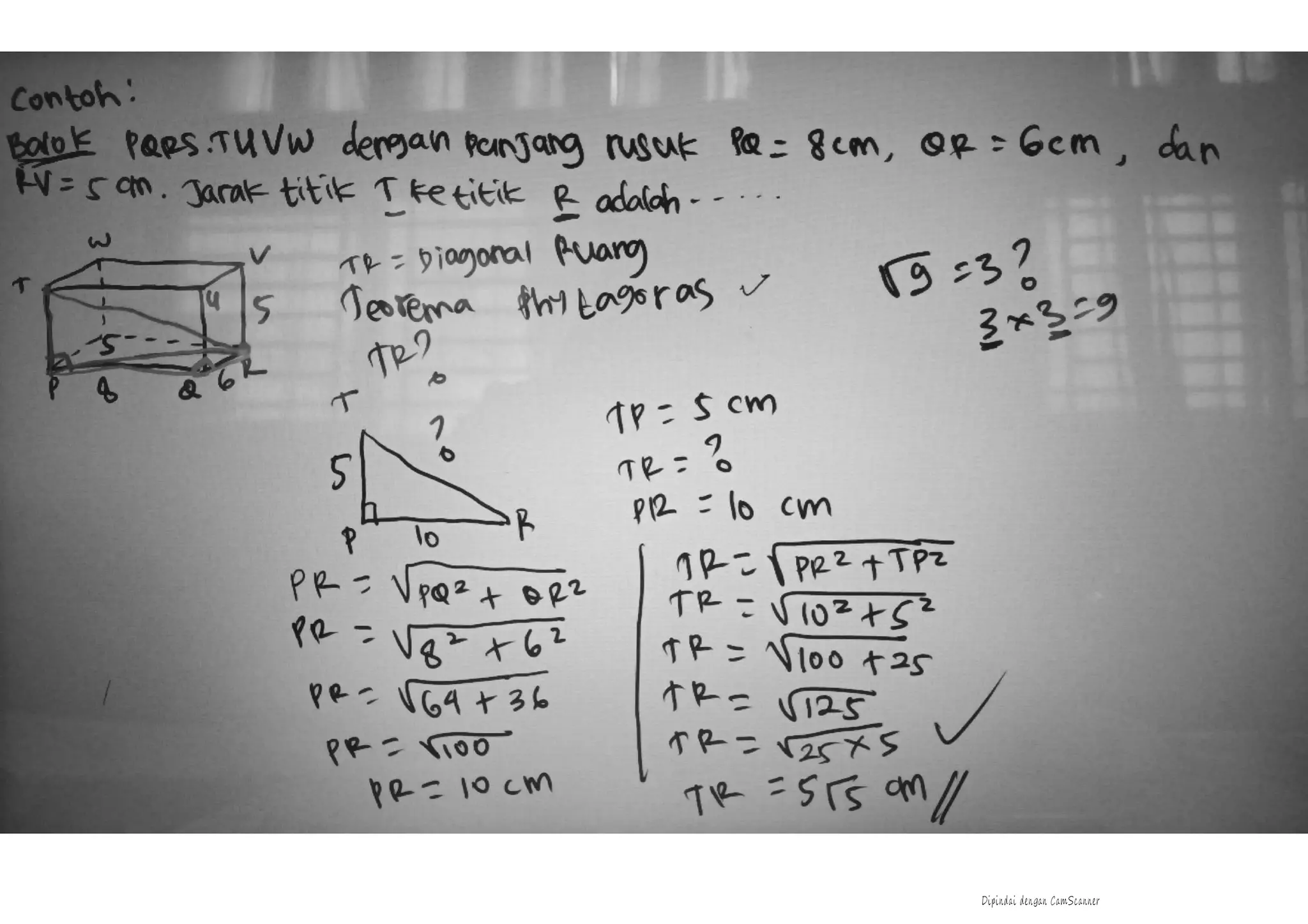 Dimensi tiga (jarak titik ke titik dan garis) | PDF