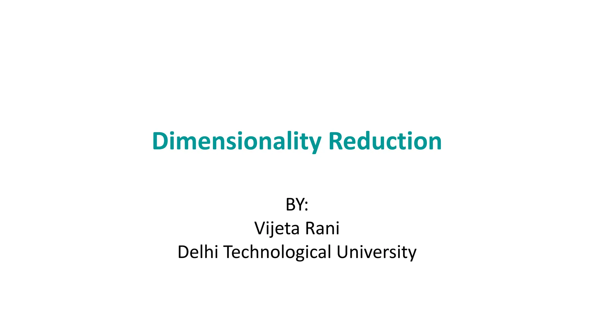 Dimentionality Reduction PCA Version 1.pdf | Free Download
