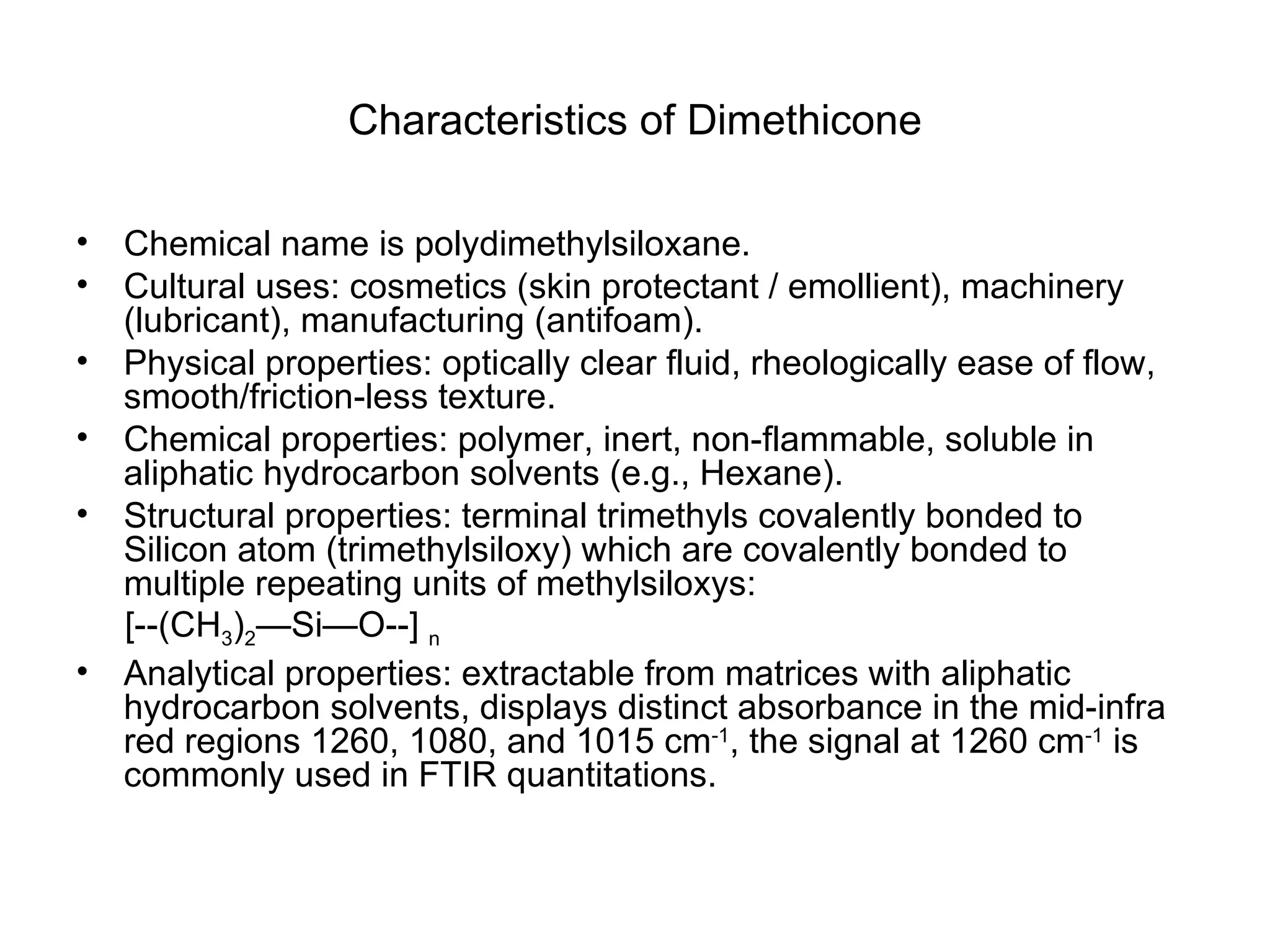Dimethicone quantitation using ftir 1a | PPT