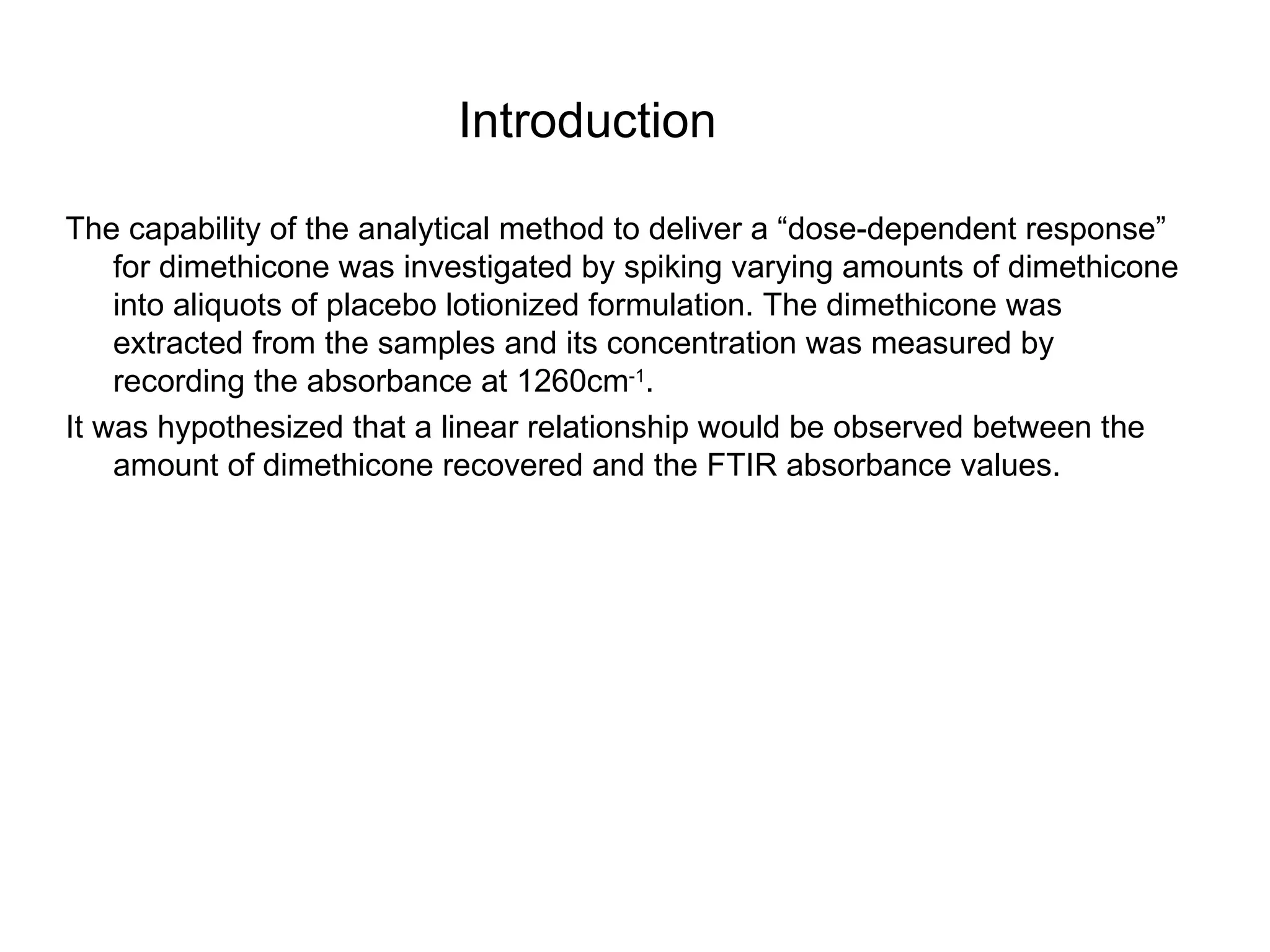 Dimethicone quantitation using ftir 1a | PPT