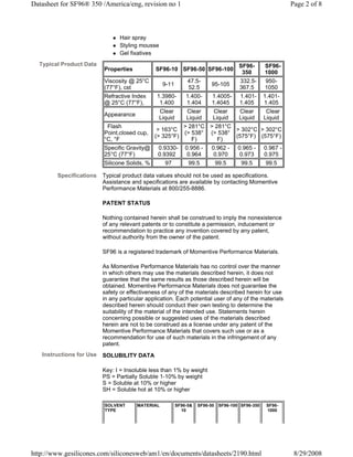 Dimethicone sf96 350 tech | PDF