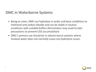 Dimethyl Carbonate (DMC), VOC Exempt | PPTX