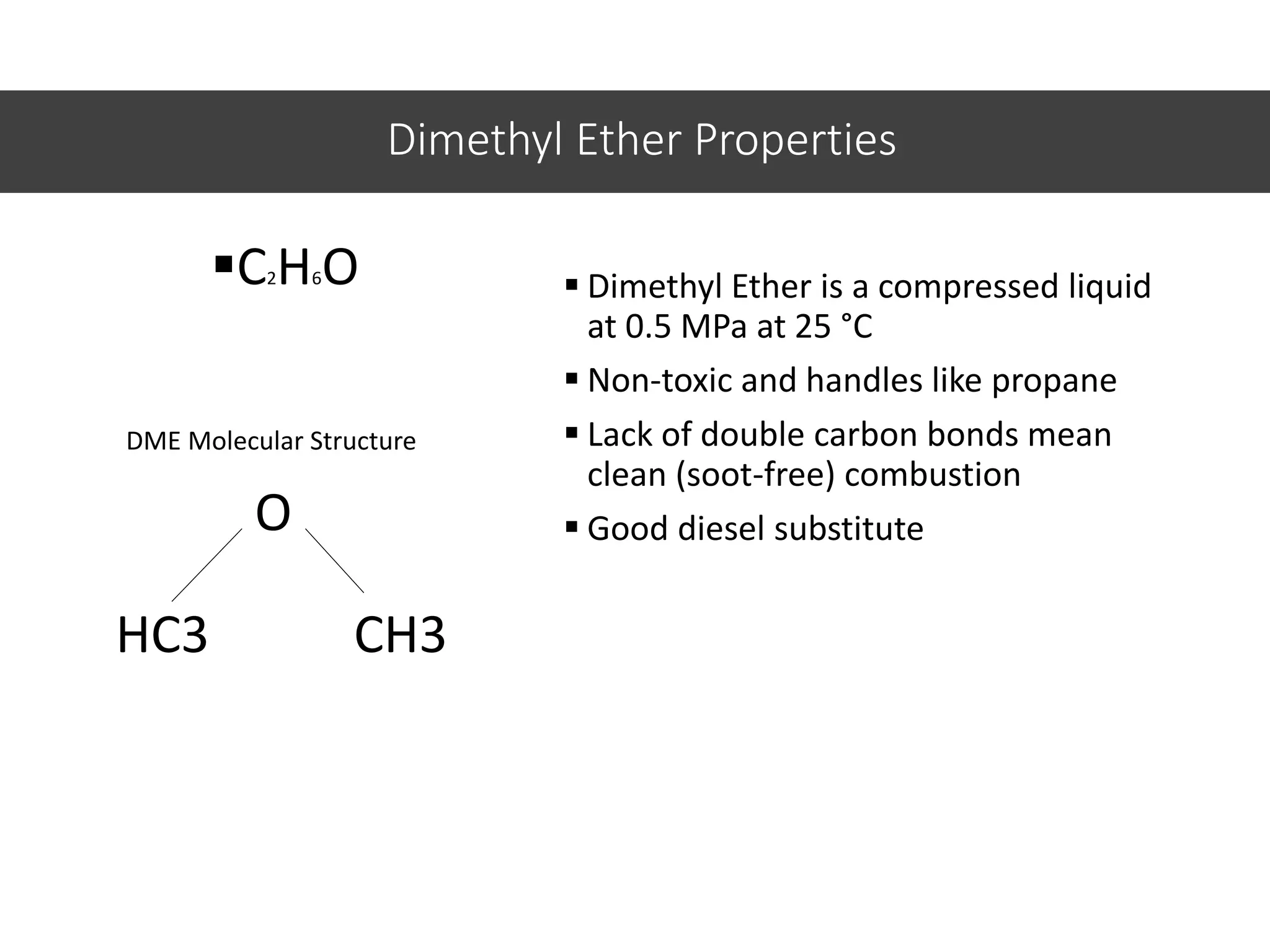 Dimethyl Ether Production Properties And Uses Pptx