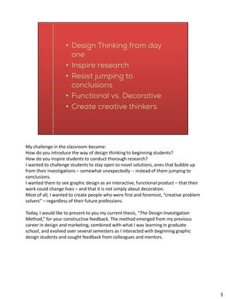 Design Investigation Method | PDF