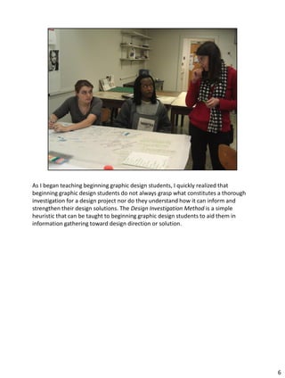 Design Investigation Method | PDF