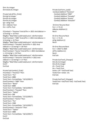 Dim i as integer | PDF