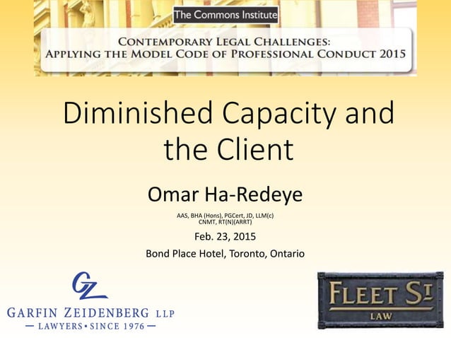 Diminished capacity and the client | PPTX