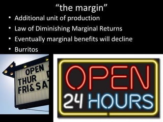 Diminishing marginal returns | PPT