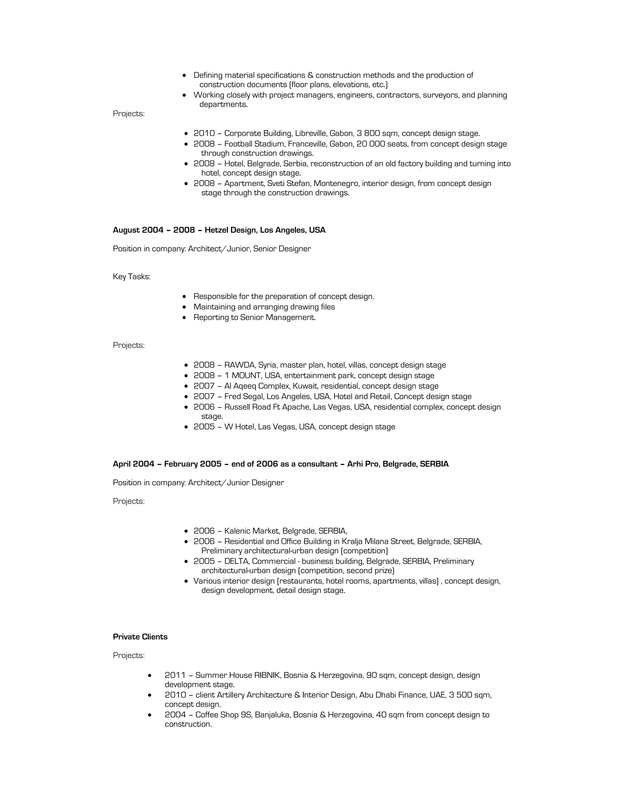 Dimitrije djukic cv_2011 | PDF | Civil Engineering Industry | Industries