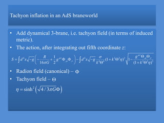 Dragoljub Dimitrijević "Tachyon Inflation in the RSII Framework" | PPT