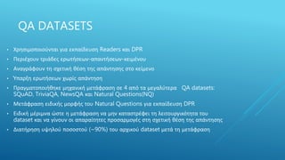 Design and Development of Greek Open-Domain Question Answering System | PPT