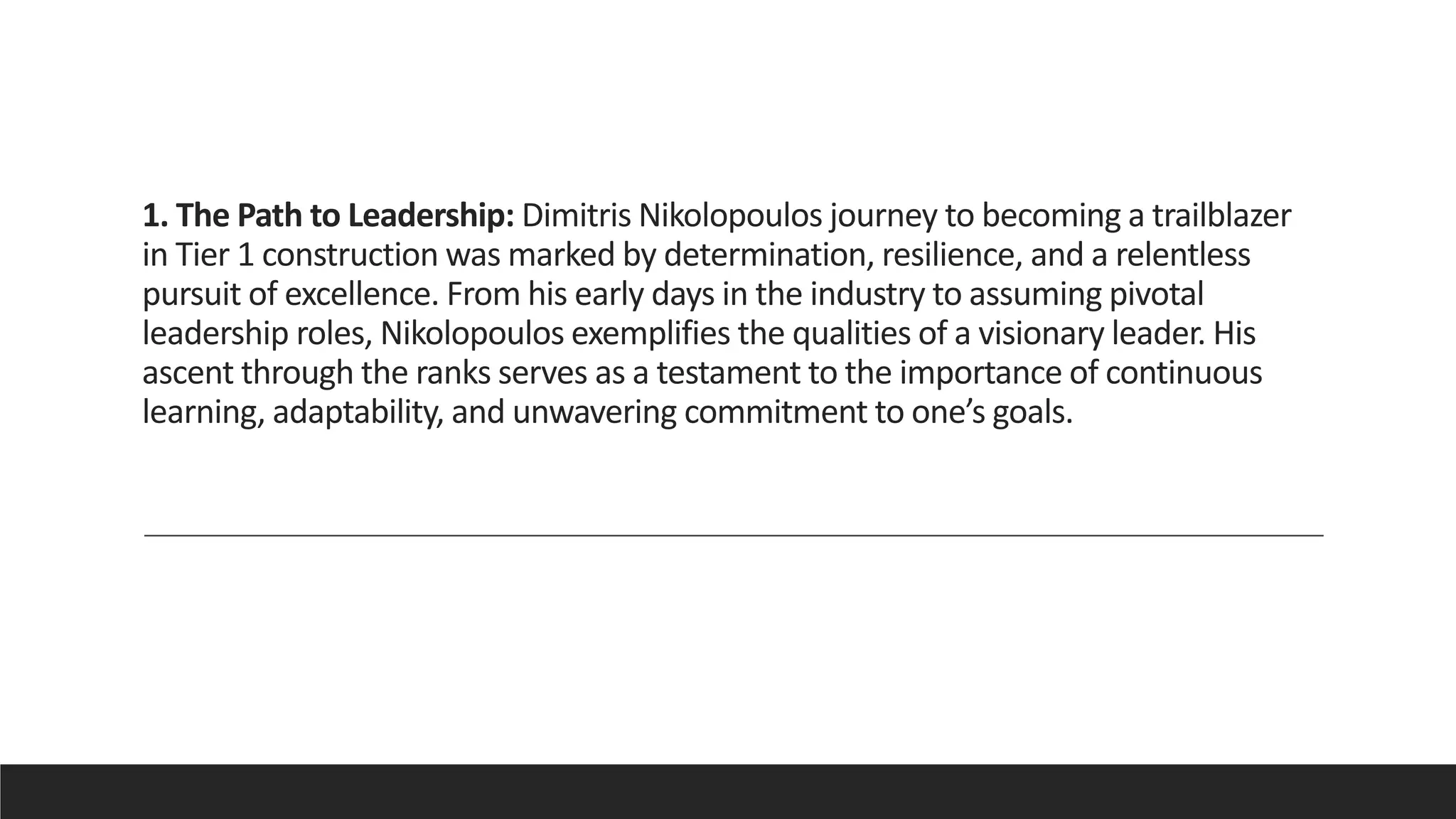 Stages of Transformation: Dimitris Nikolopoulos Odyssey from Greece to ...