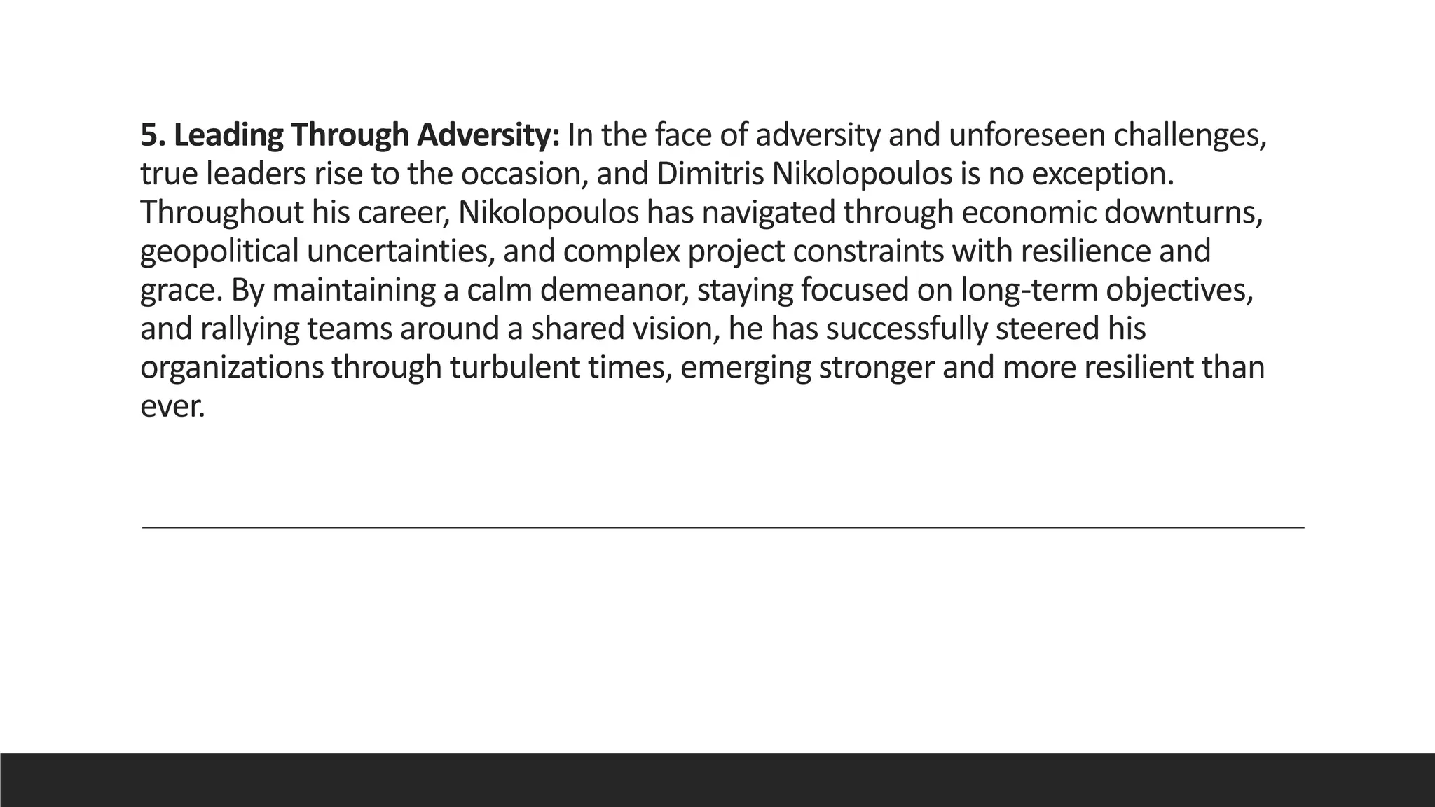 Stages of Transformation: Dimitris Nikolopoulos Odyssey from Greece to ...