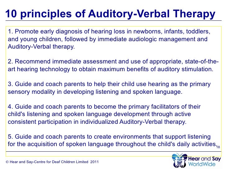 Auditory verbal therapy asha - connectfopt