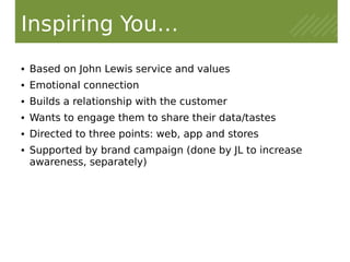 John Lewis Direct Marketing proposal | PDF