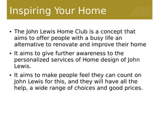 John Lewis Direct Marketing proposal | PDF