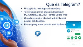 Com implementar Telegram a l'aula | PPT
