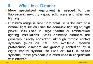 Dimmer Unit Maintenance - L1 Rev.0 (25May2011) (1).ppt