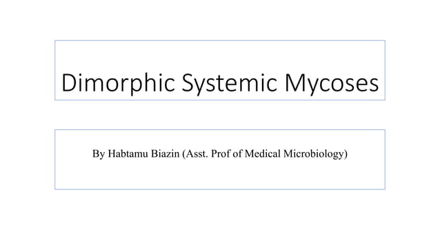 Dimorphic Systemic Mycoses.pptx