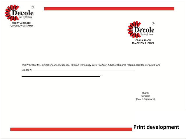 Dimple Chouhan ,Fashion Design ,Dezyne E'cole College | PPT