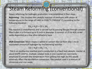 Hydrogen production in refinery | PPTX