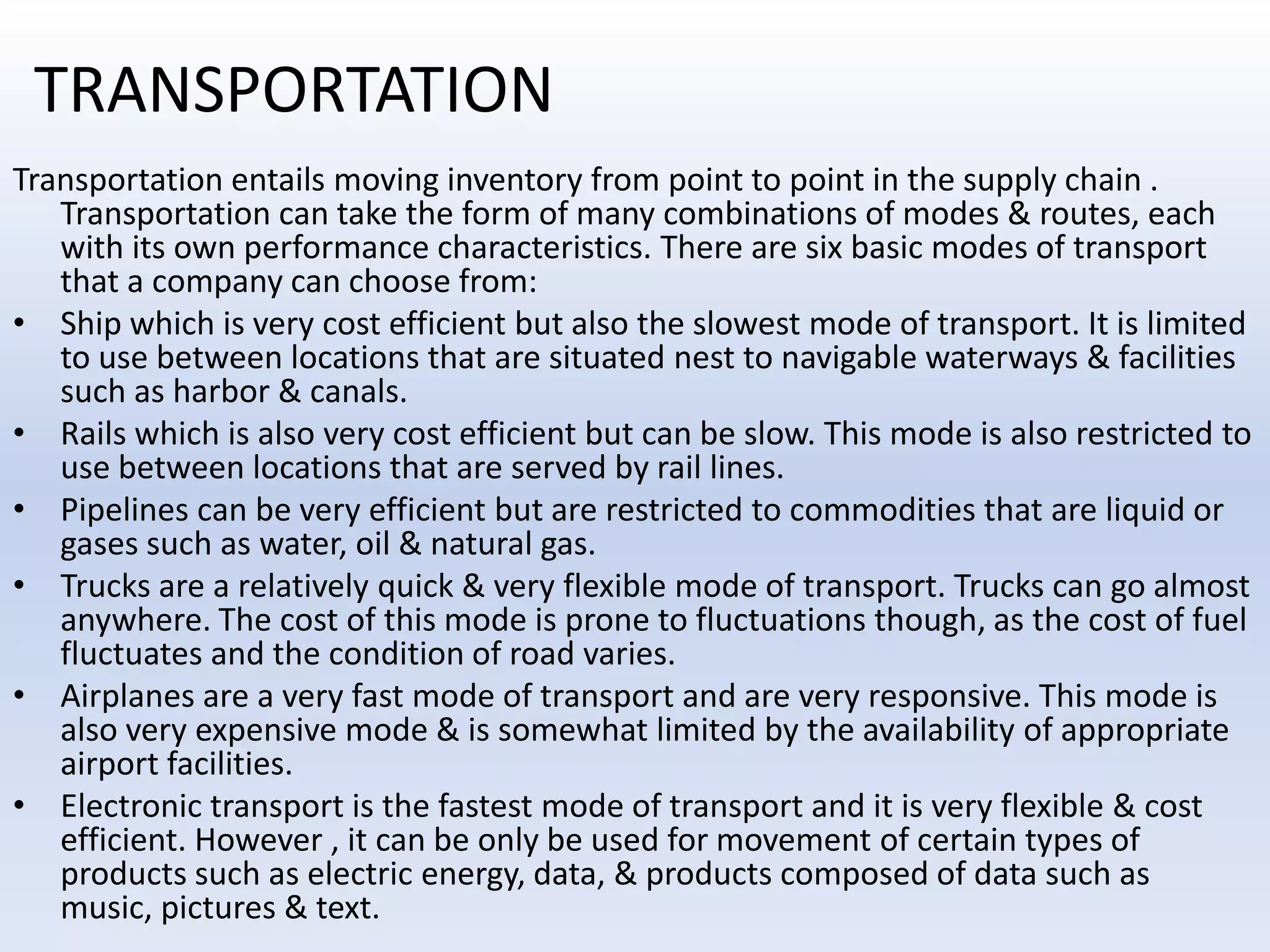 Supply chain drivers | PPTX