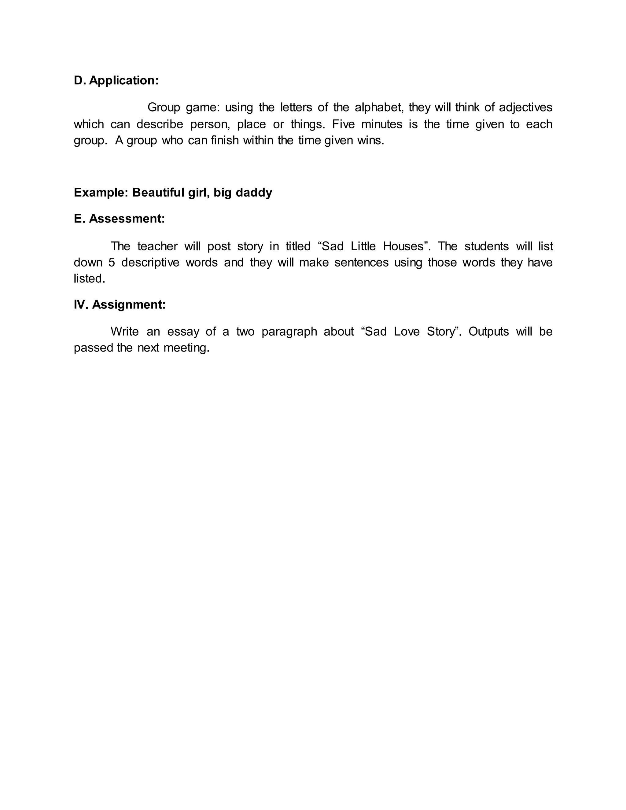 CLT lesson plan | DOCX