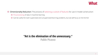 Feature Reduction Techniques | PDF