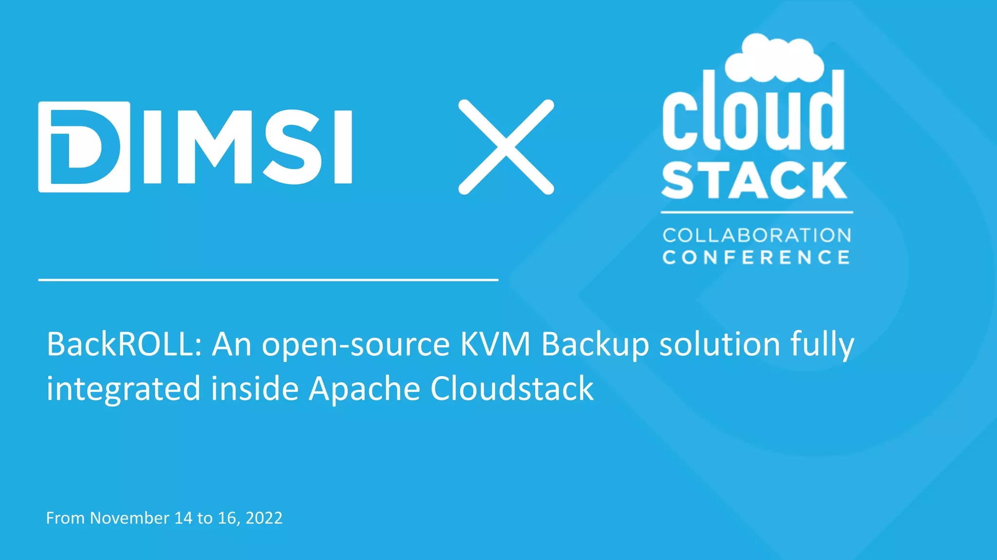 Backroll Production Grade Kvm Backup Solution Integrated In Cloudstack Ppt