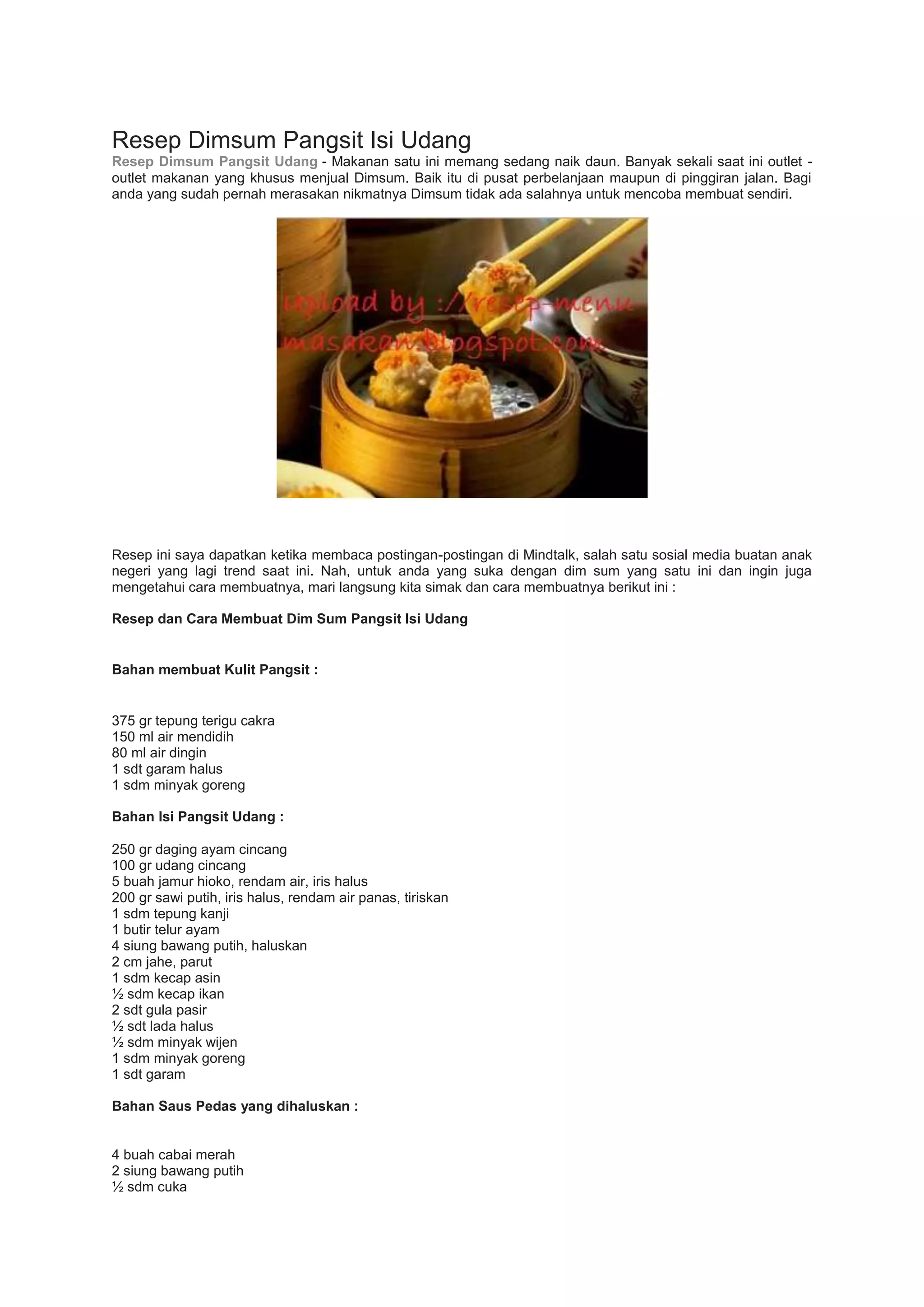 cara buat dimsum | DOCX