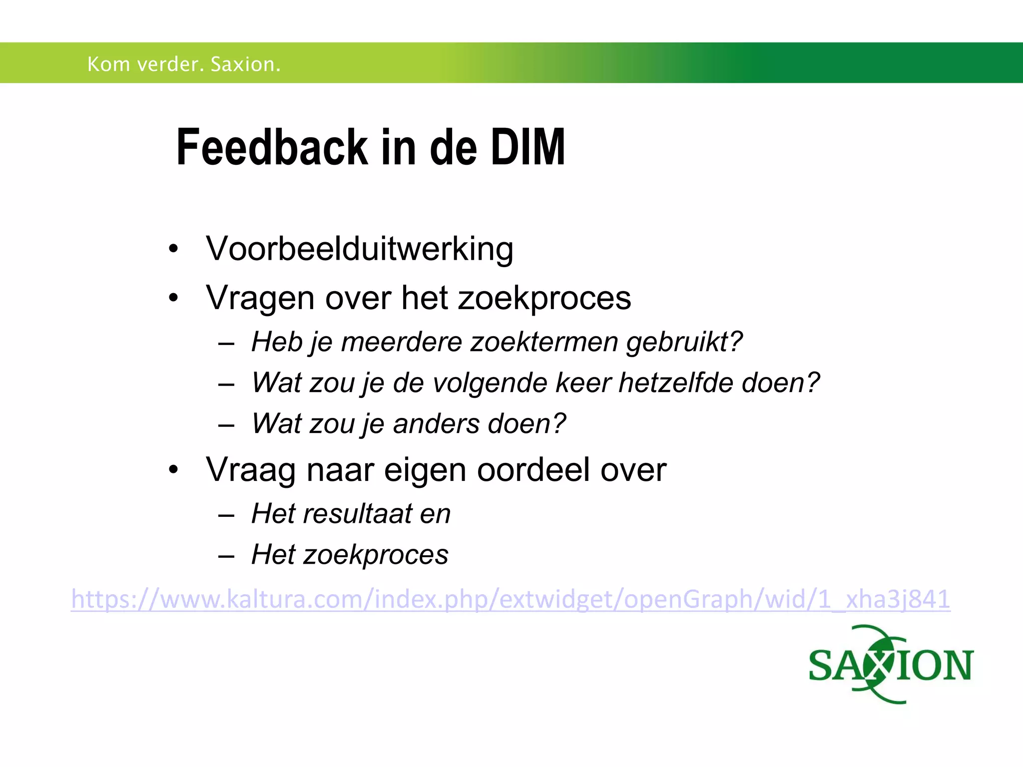 Formatief en digitaal informatievaardigheden meten - Caroline Timmers ...