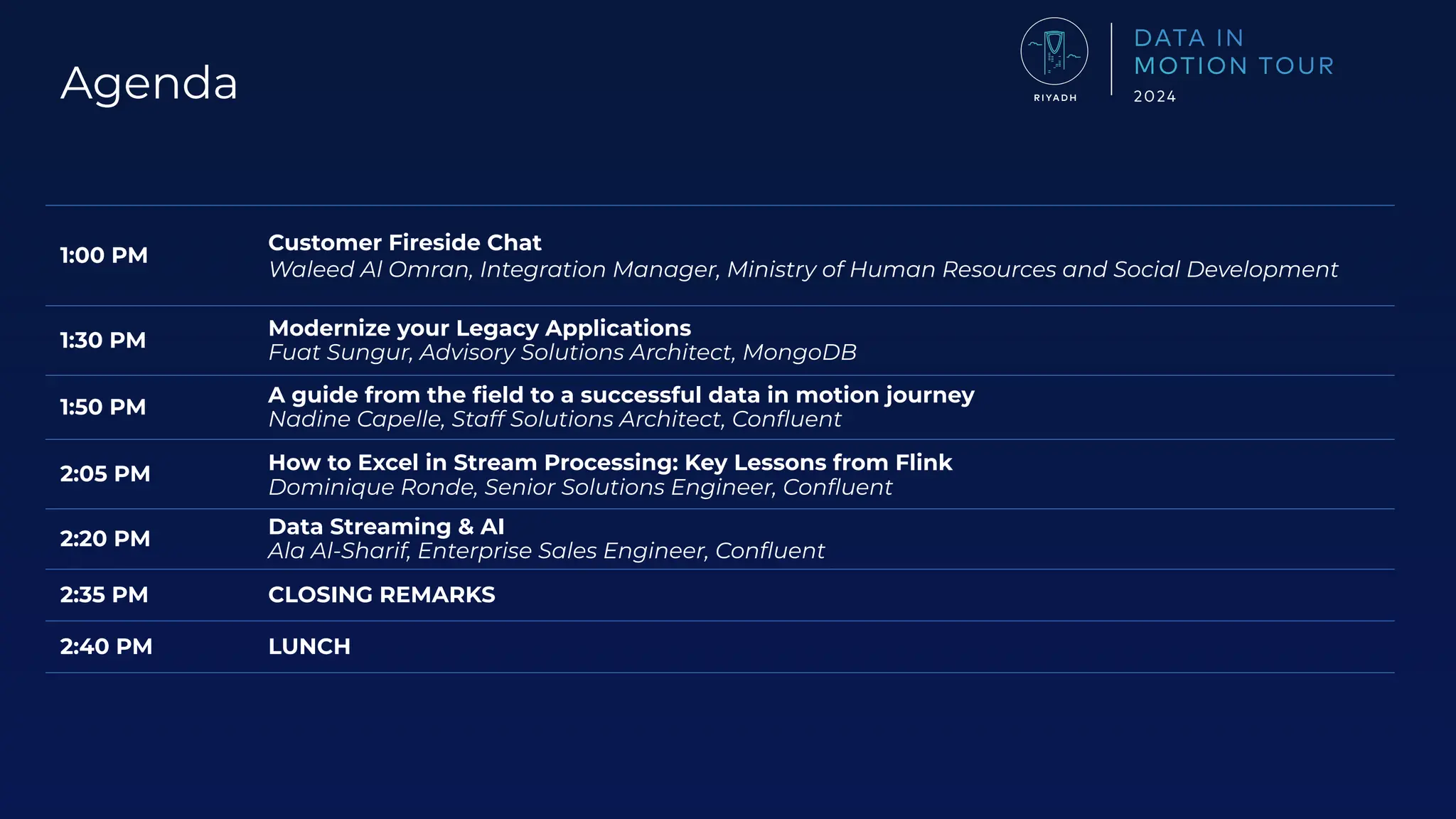 Data in Motion Tour 2024 Riyadh, Saudi Arabia | PPT