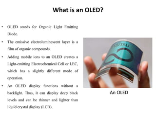 presentation on OLED | PPTX