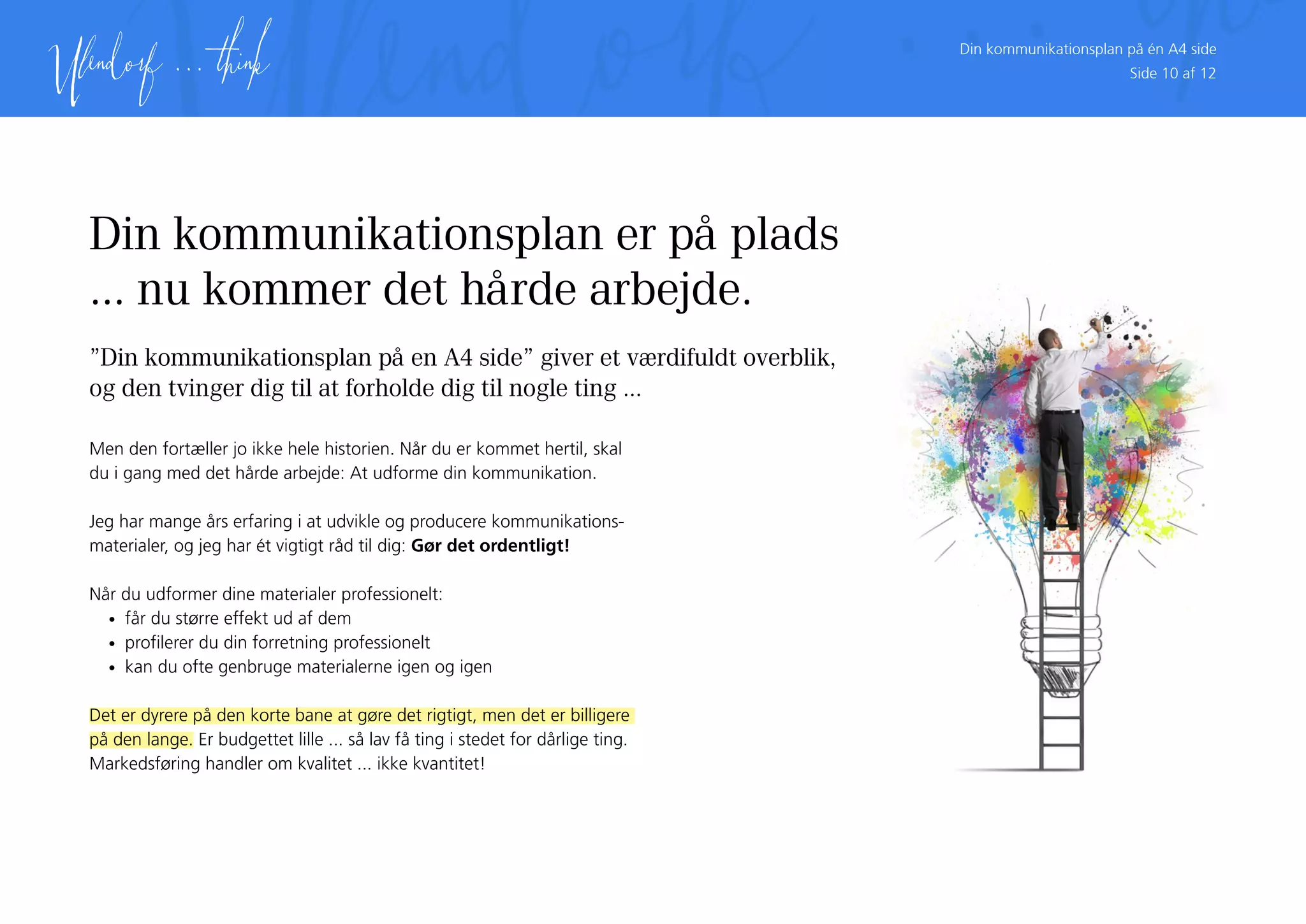Din kommunikationsplan på én A4 side | PDF