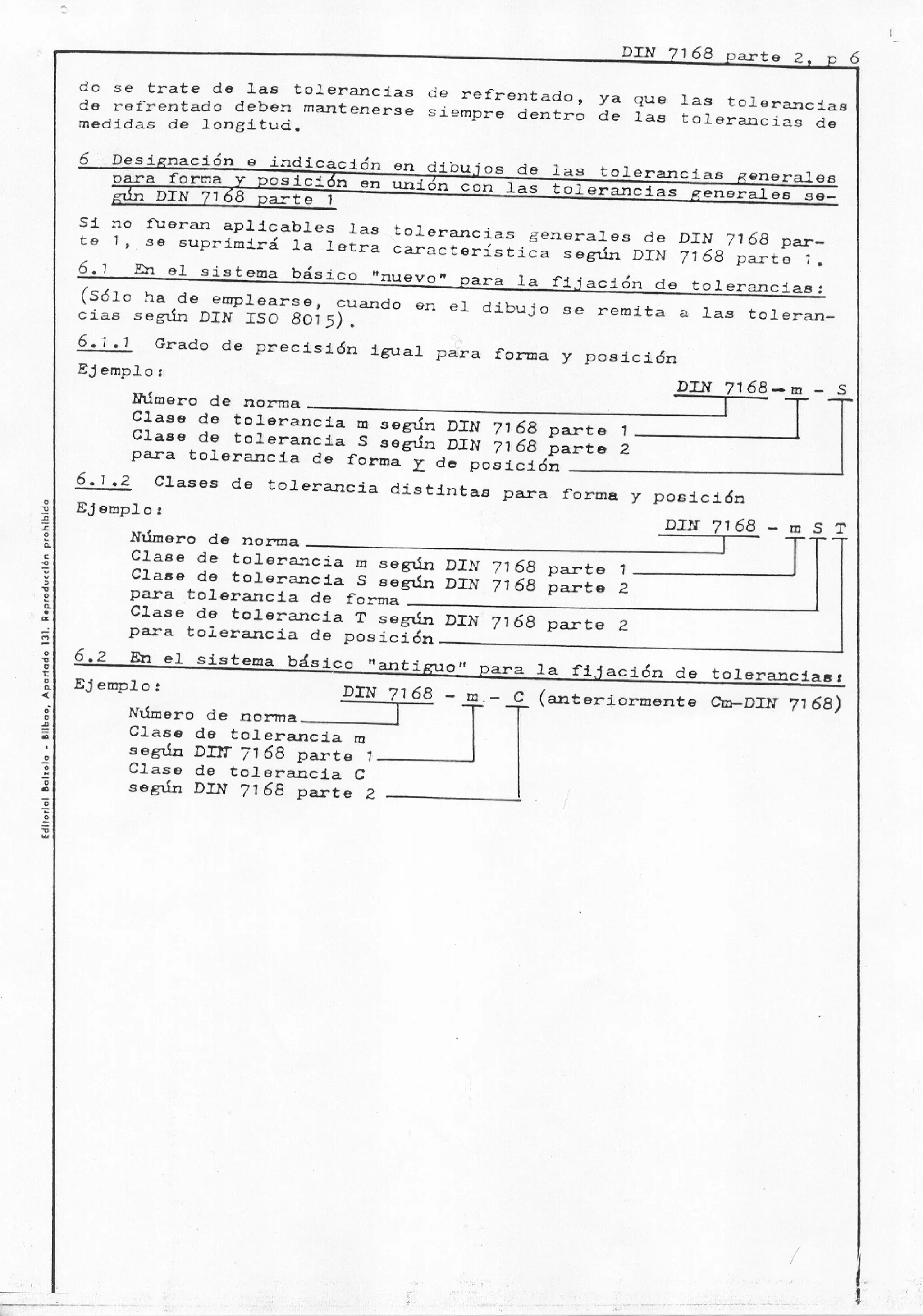 Norma Din 7168 1991.4 Tolerancias Generales | PDF