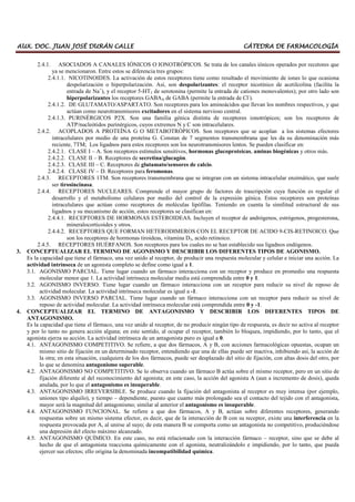 nomenclatura y clasificacion de receptores interacciones | PDF