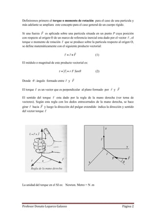 Dinámica de rotación | PDF