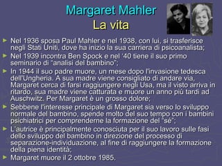 Dinamica relazioni oggettuali_mahler | PPT