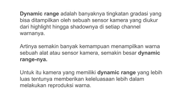 Dinamic range | PPT