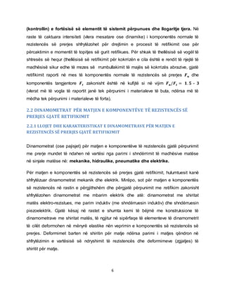 Dinamika e procesit te retifikimit | DOCX