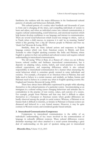 The Importance of Culture in Second and Foreign Language Learning. | PDF