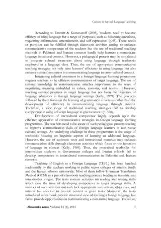The Importance Of Culture In Second And Foreign Language Learning Pdf
