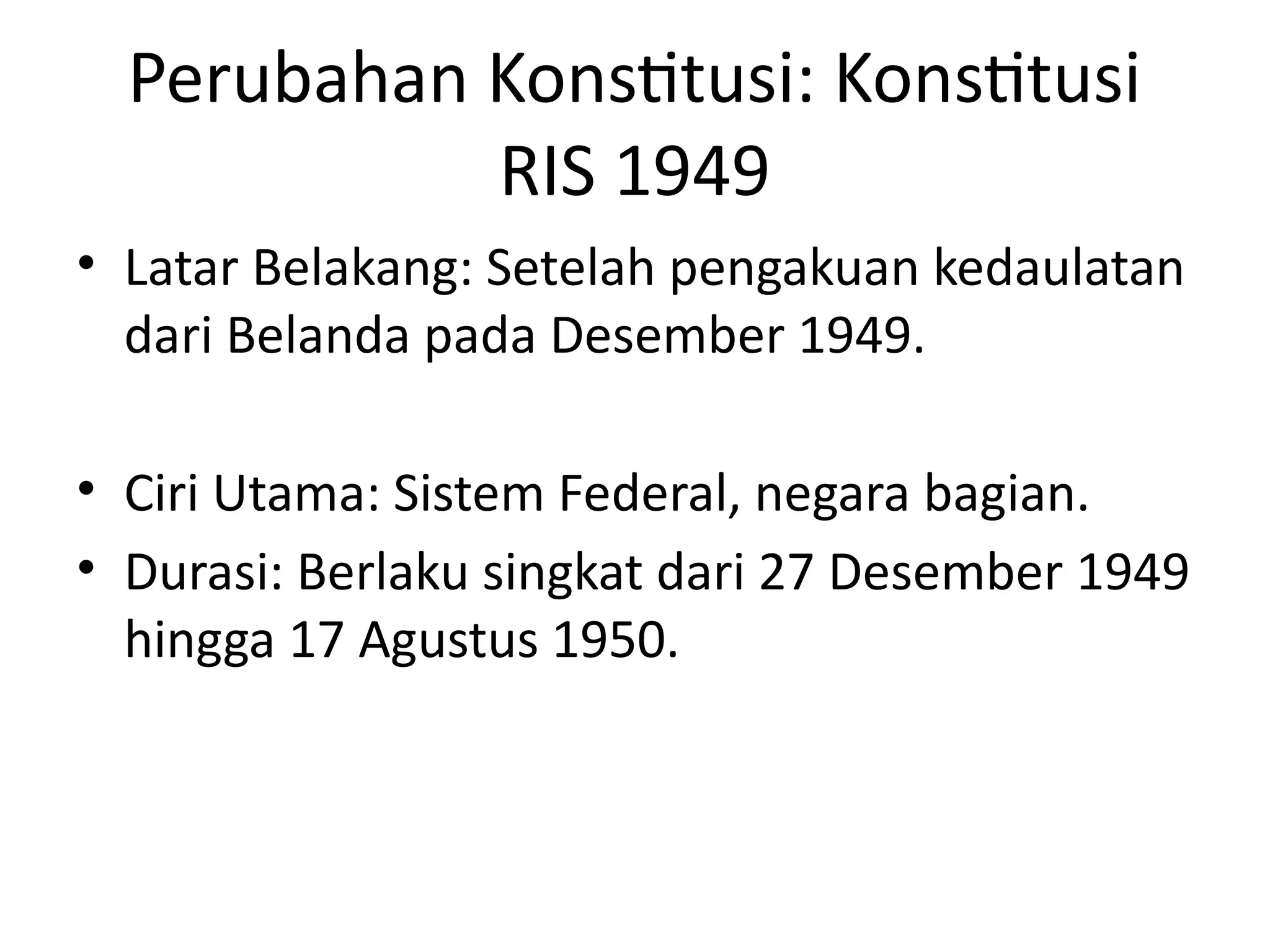 Dinamika Konstitusi Indonesia Dari Masa ke Masa | PPTX