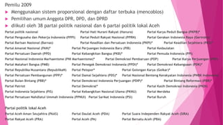 Dinamika Pemilu Di INdonesia.pptx
