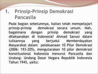 Dinamika penerapan demokrasi | PPT