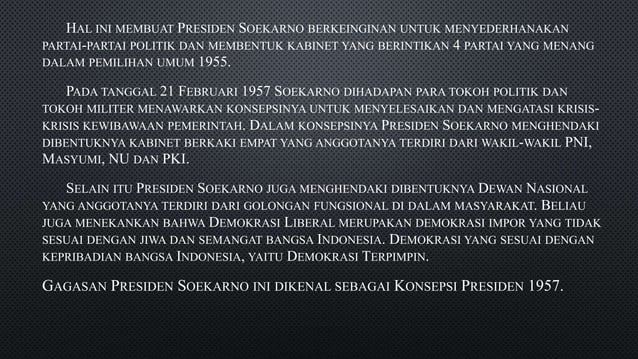 Dinamika Politik Masa Demokrasi Terpimpinpptx 