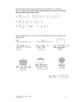 Dinamika rotasi | PDF