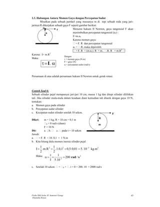 Dinamika rotasi | PDF