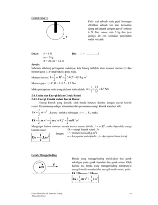 Dinamika rotasi | PDF