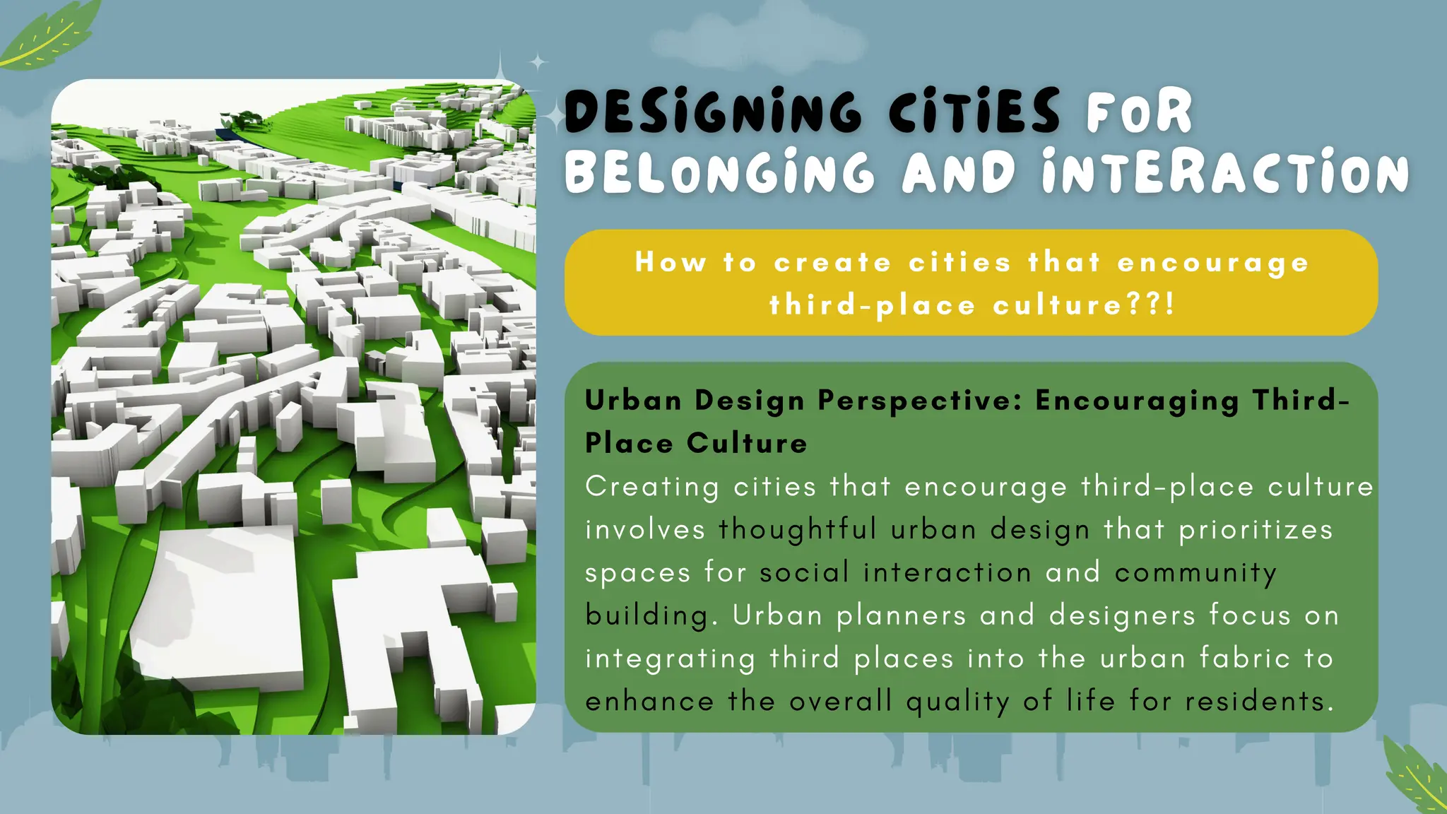 Third place theory and walkable network. | PDF